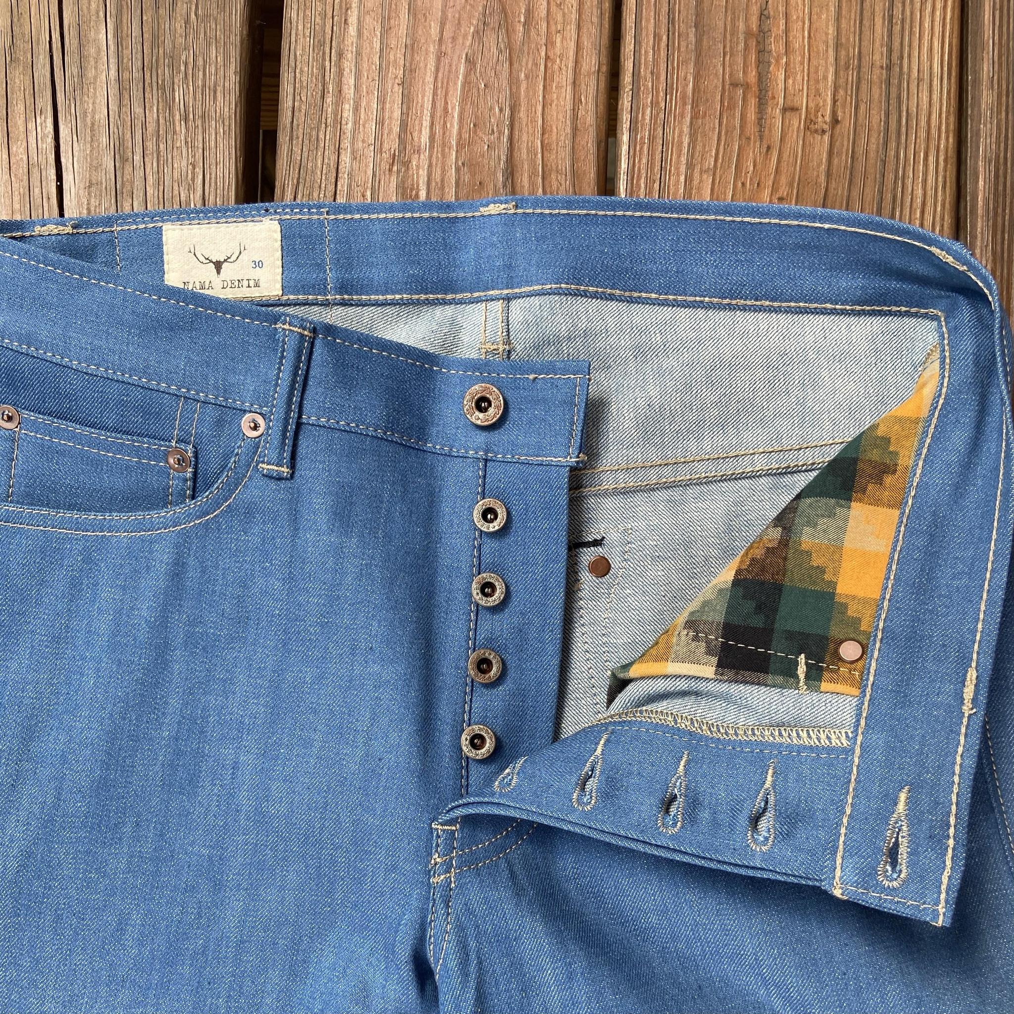 Nama Denim Aozora Sky Selvedge ND132 High Tapered - Crimson Serpents ...