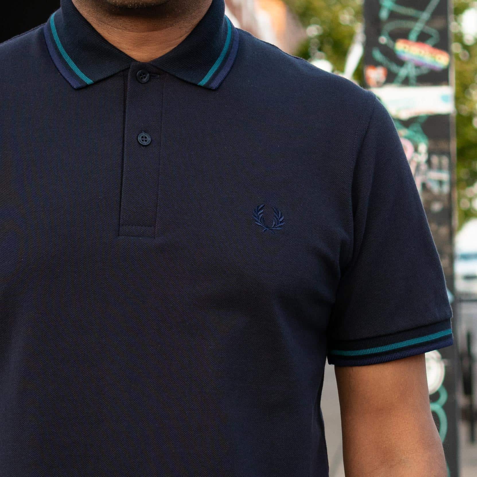 Fred Perry M12 Polo Navy/Petrol/French Navy - Crimson Serpents Outpost