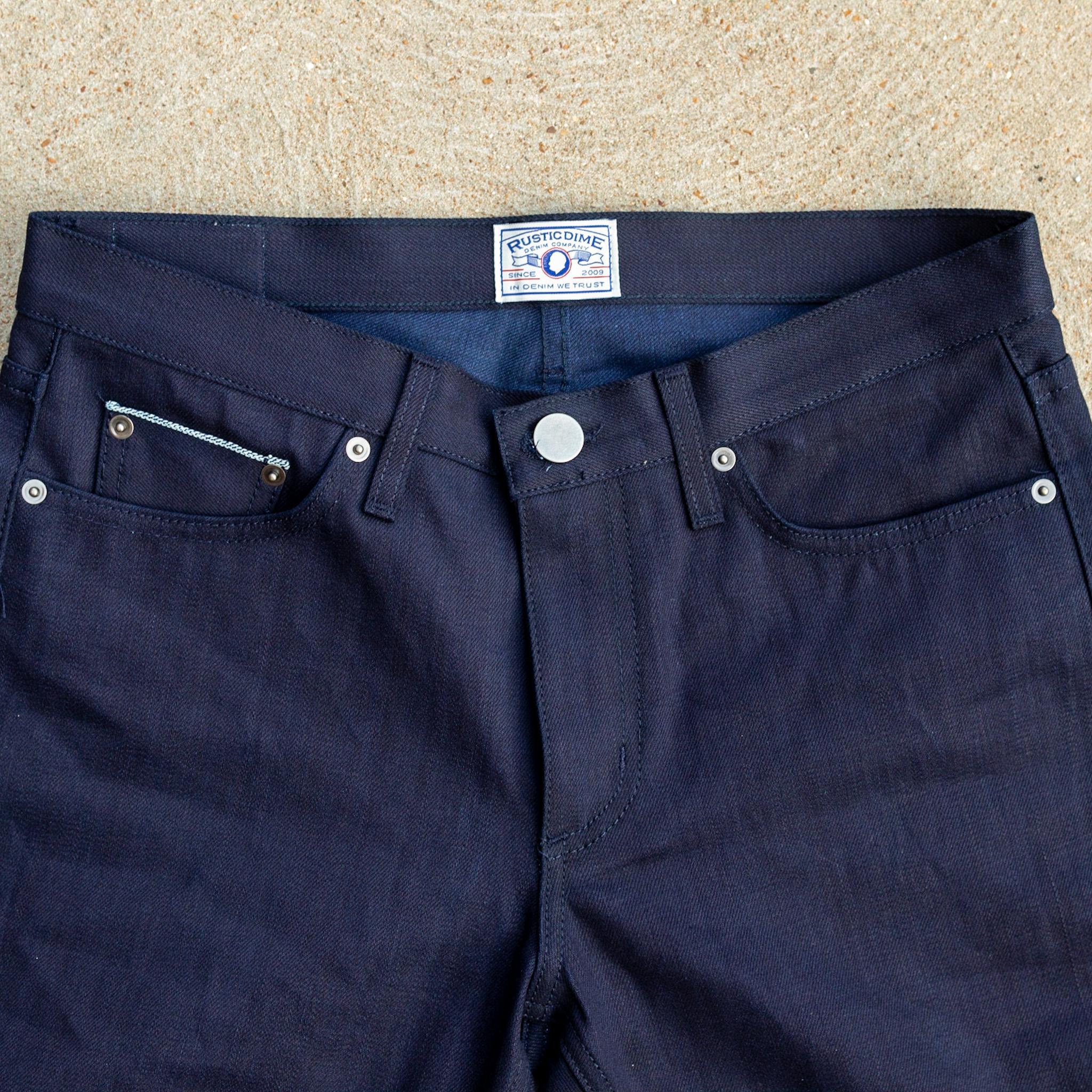 Rustic Dime Slim Straight Moonlight Blue Selvedge Jeans - Crimson ...