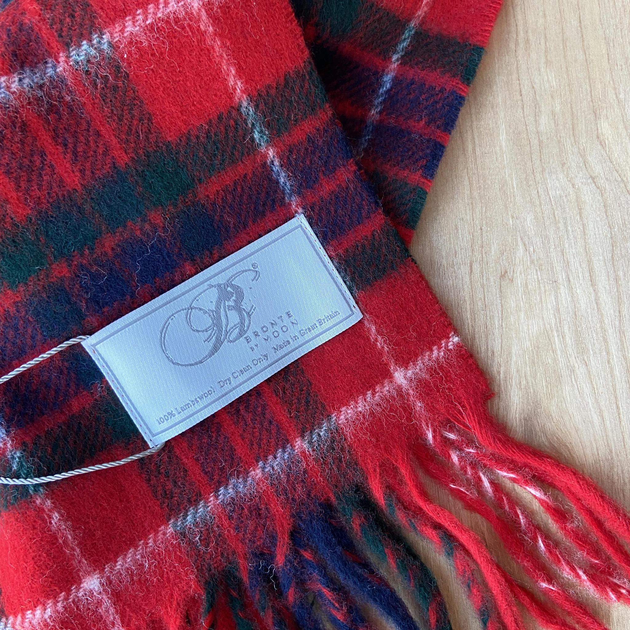 Red Fraser Tartan Scarf - Crimson Serpents Outpost