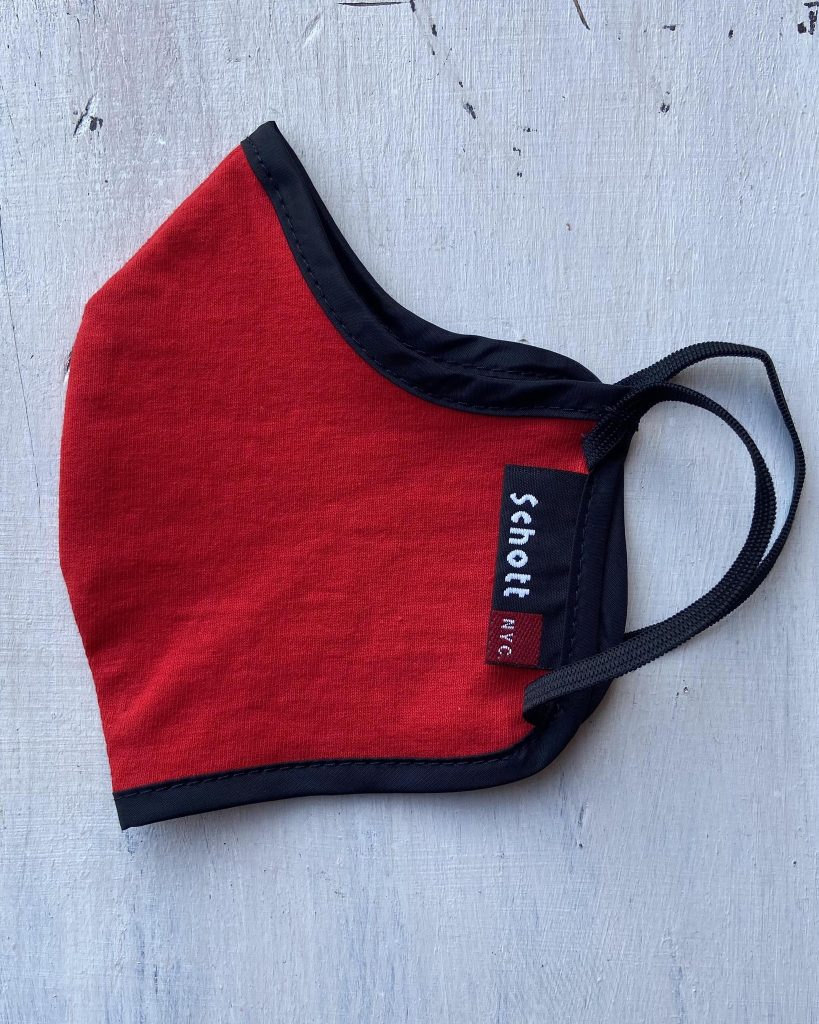 Schott NYC Cotton Jersey Face Mask - Crimson Serpents Outpost