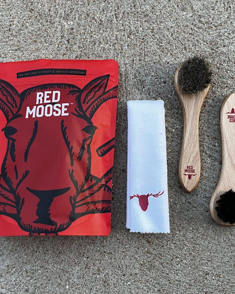 Shoe Shine Brush Kit Red Moose - Crimson Serpents Outpost